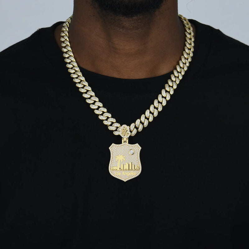 Custom Shield Pendant - Hip Hop Jewelry - APORRO