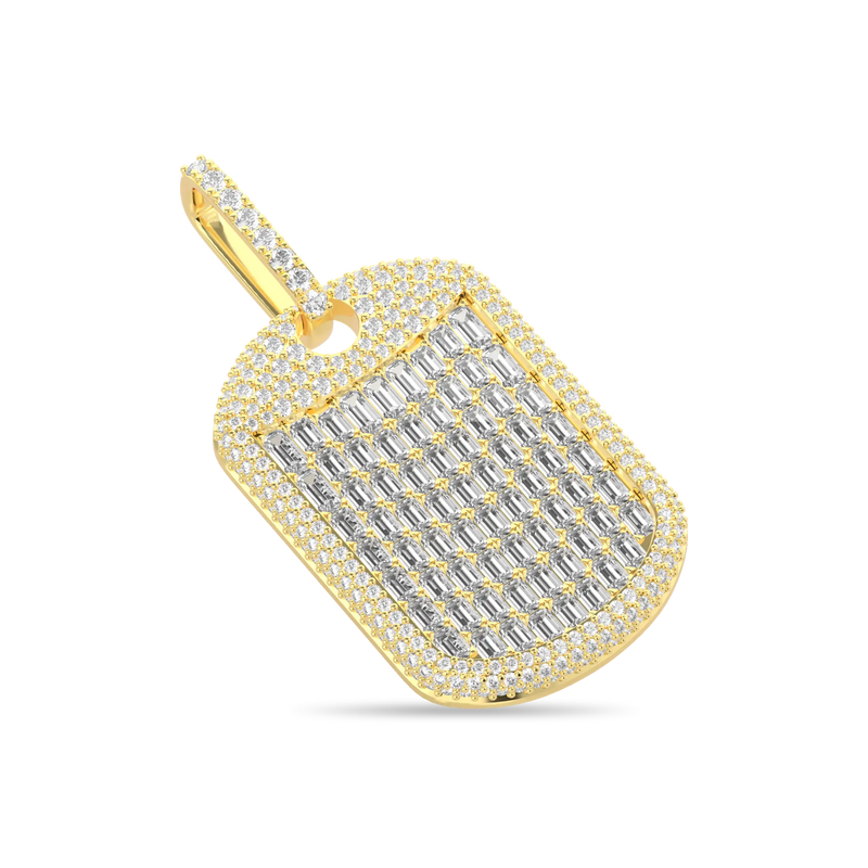 Custom Iced Out Dog Tag Pendant - Hip Hop Jewelry - APORRO