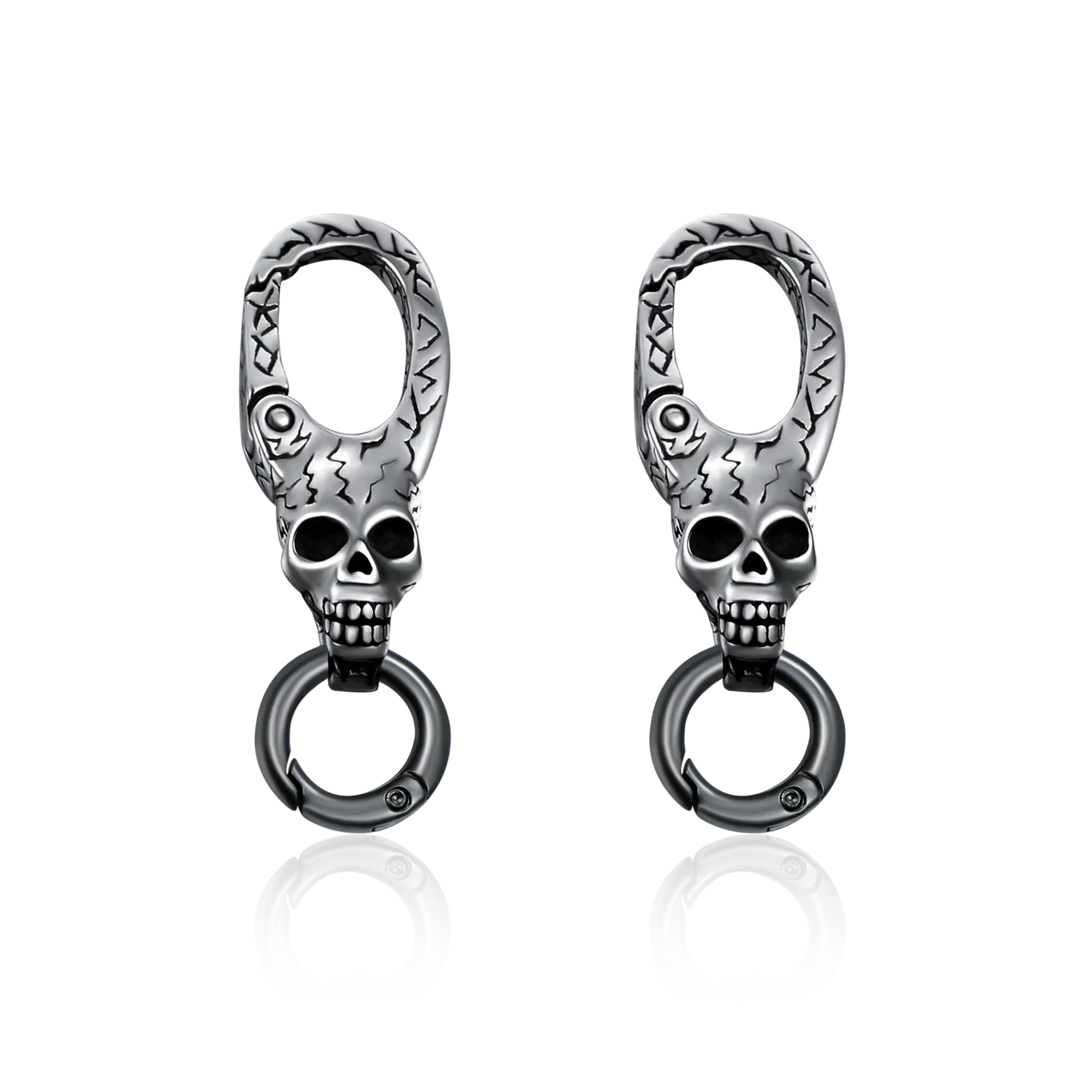 Aporro X Double-Sided Skull Link Necklace & Wallet Chain – APORRO