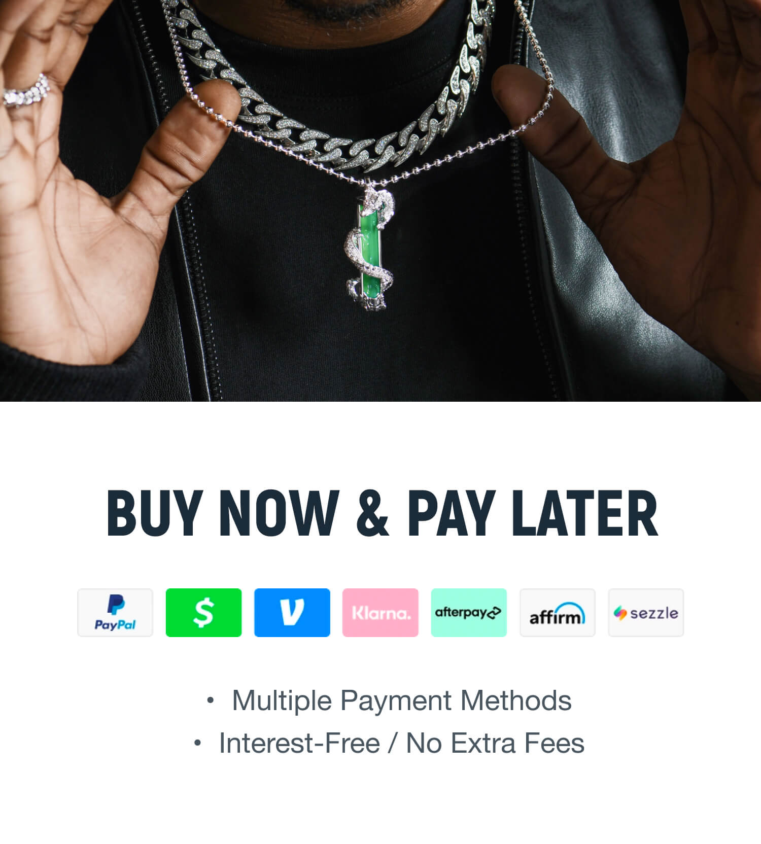 WONG Ⅱ Iced Out Jade Column Pendant - Urban Jewelry - APORRO