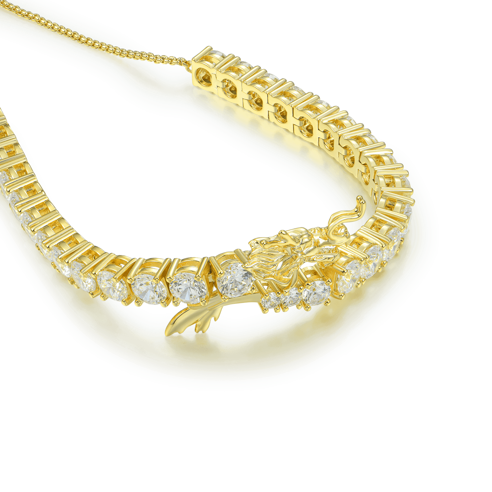 WONG Adjustable Dragon Tennis Bracelet - 5mm - APORRO