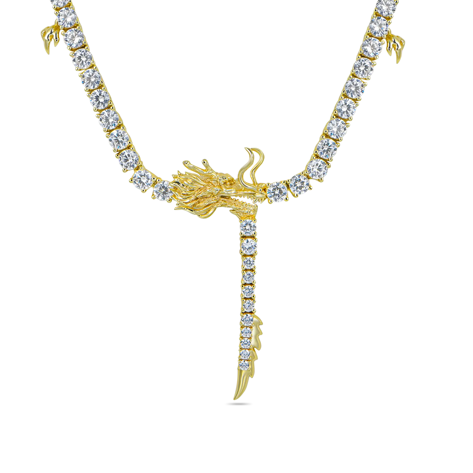 Chinese Dragon Tennis Chain - Hip Hop Jewelry - APORRO