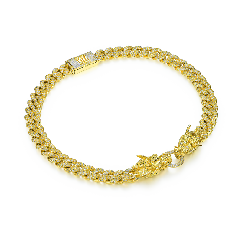 WONG Double Dragon Choker Chain - APORRO