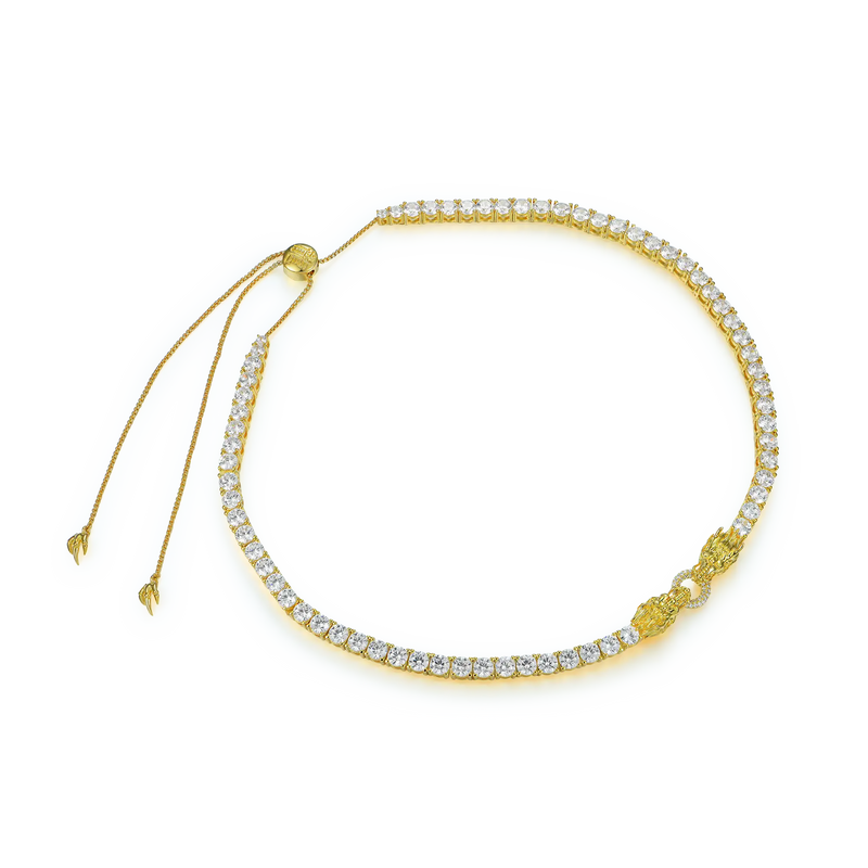 WONG Adjustable Double Dragon Tennis Choker Chain - APORRO