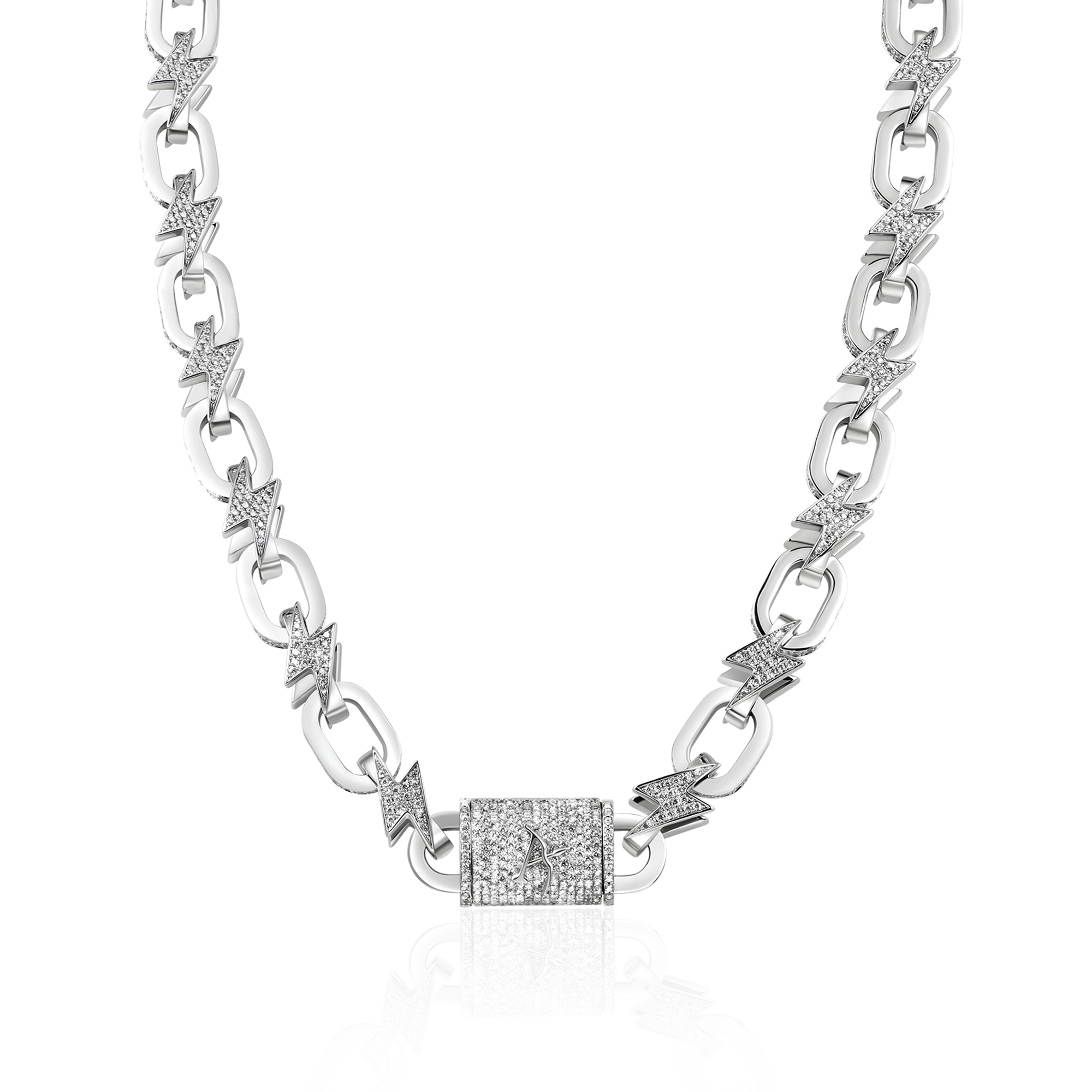 Iced Lightning Link Chain - 12mm [Only Ship to the US] – APORRO
