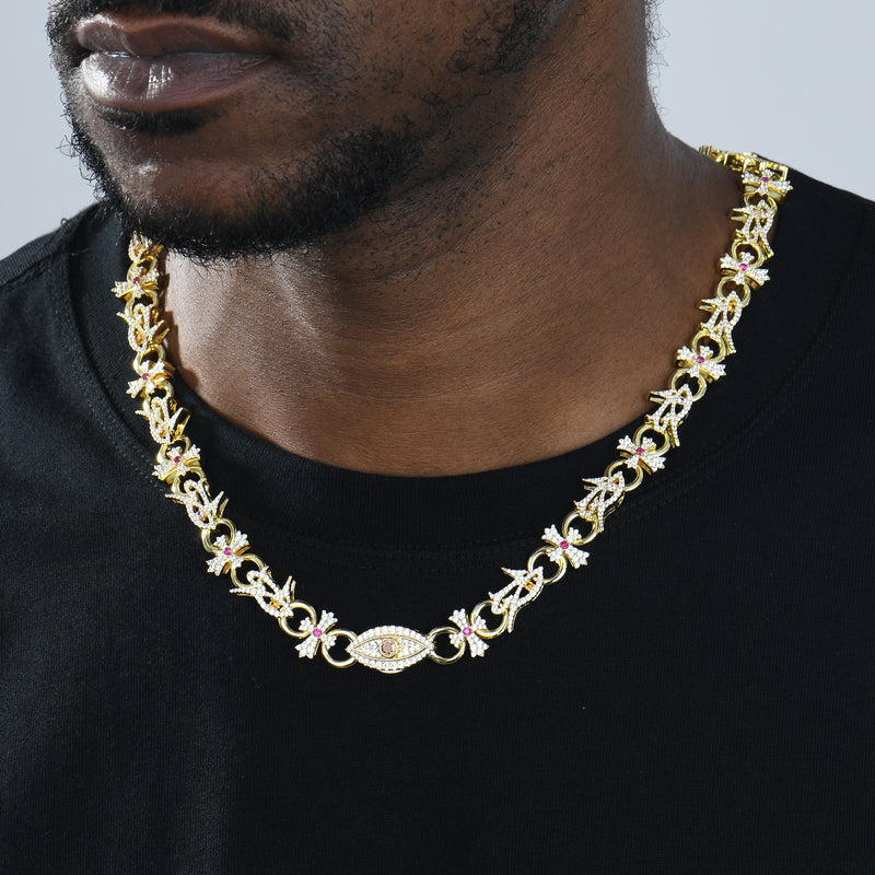 Eye of Horus Cross Chain - 10mm - APORRO