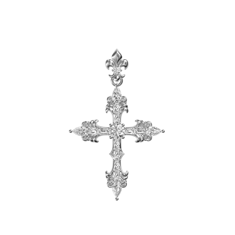 Fleur De Lis Cross Pendant - APORRO