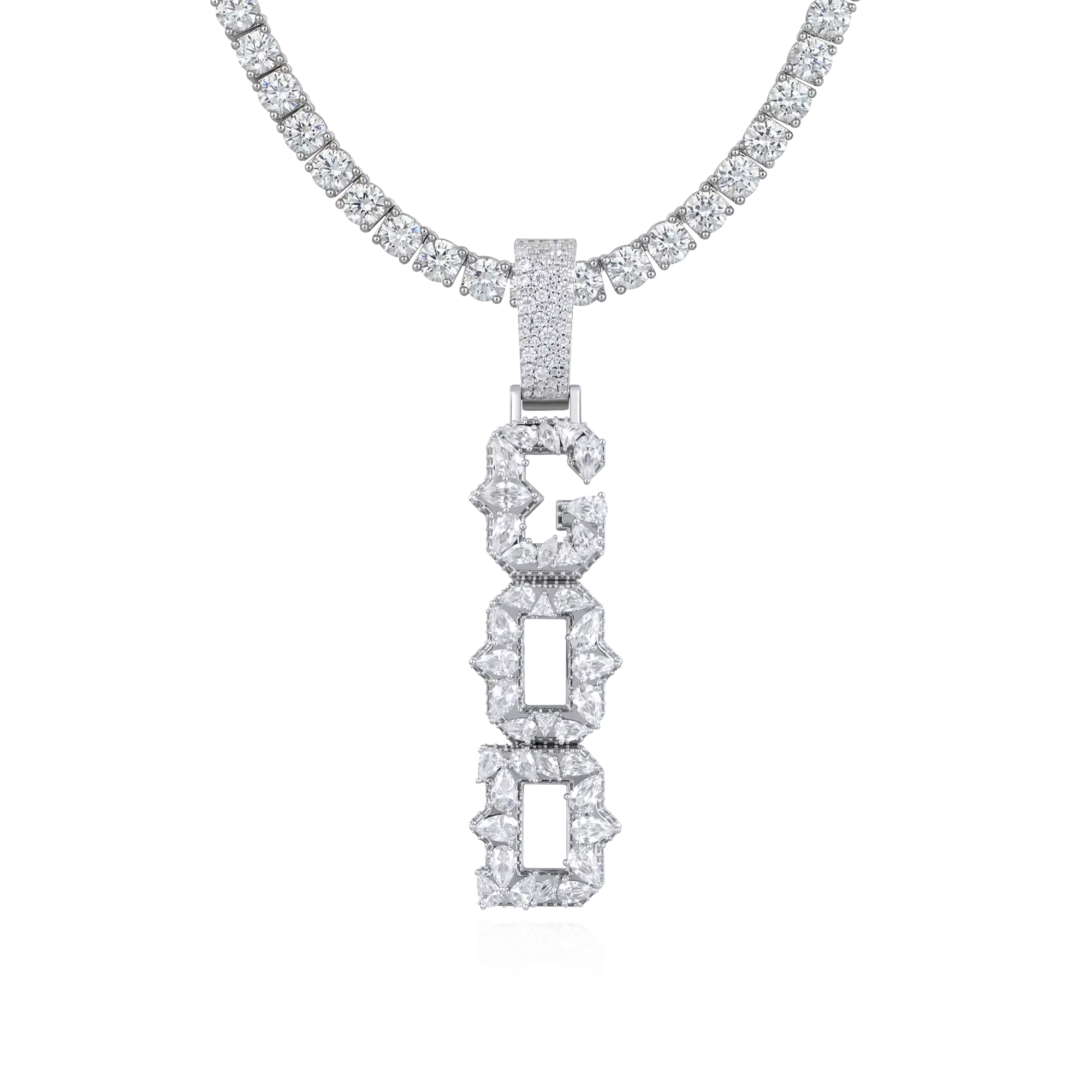 Custom Rhombus-Shaped Font Pendant – APORRO