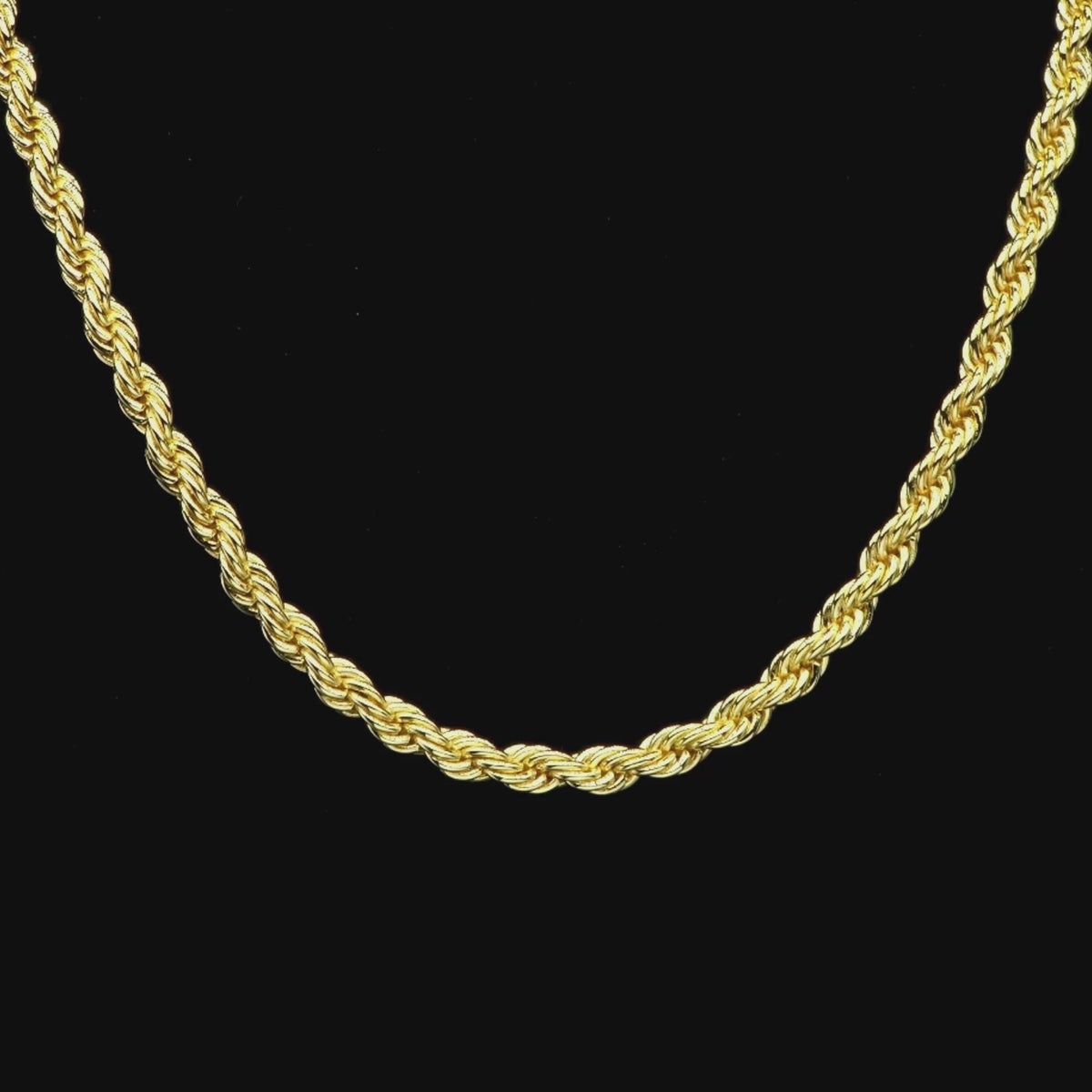 6mm Diamond-Cut Sterling Silver Rope Chain – APORRO