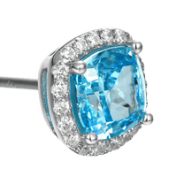 Crushed Ice Stud Earring - Men's & Women's Sterling Silver Earrings ...